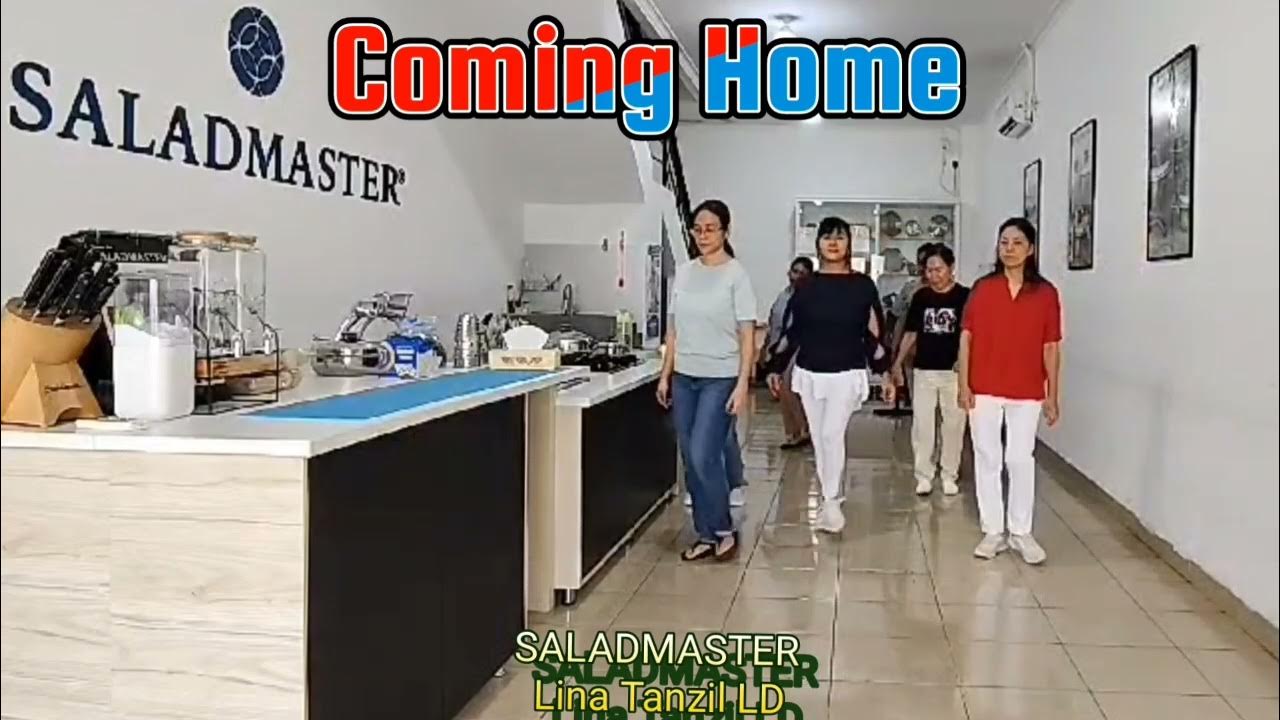 COMING HOME Line Dance (Demo: Lina Tanzil & Friends SALADMASTER) - 200225 - YouTube