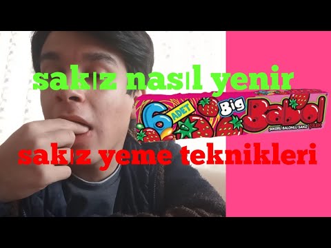 Sakız nasıl yenir - sakız yeme teknikleri ayağa yapışmış sakız nasıl çıkarılır sakızdan balon yapma