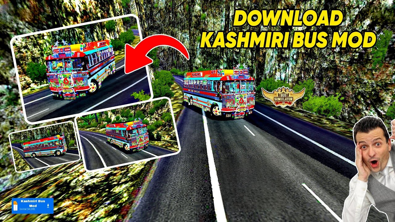 New Kashmiri Bus 1510 | Kashmiri Bus Mod For Bus Simulator Indonesia ...