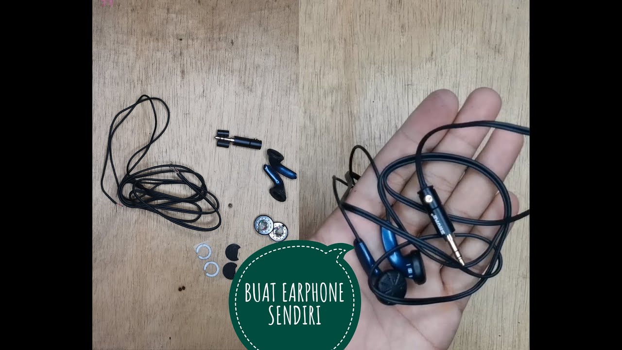 cara merakit headset / earphone sendiri #diy #earphone - YouTube