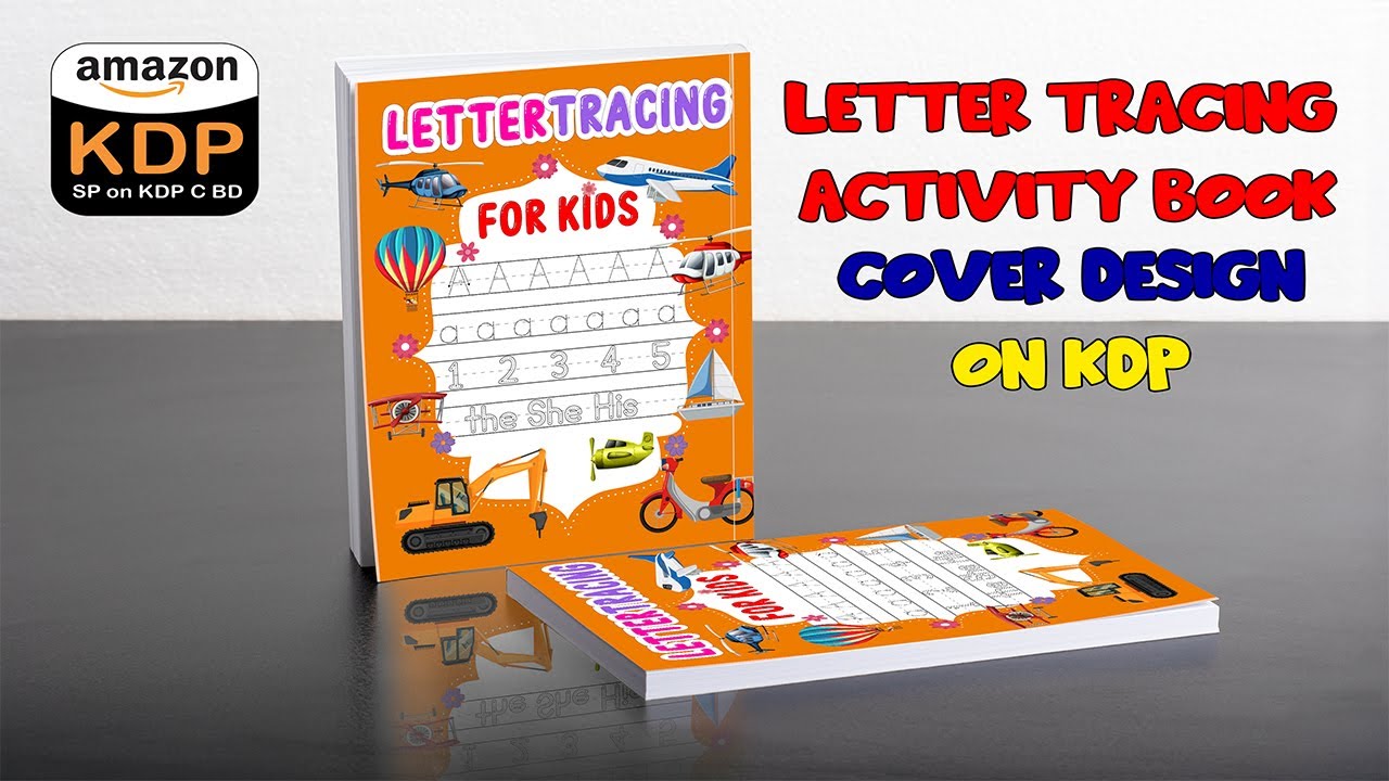 Letter Tracing Activity Book Cover Design on Amazon kdp | Halal Book ...