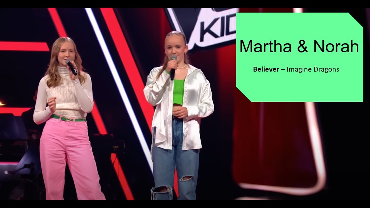 Martha und Norah - Believer (Imagine Dragons) The Voice Kids 2023 Short ...