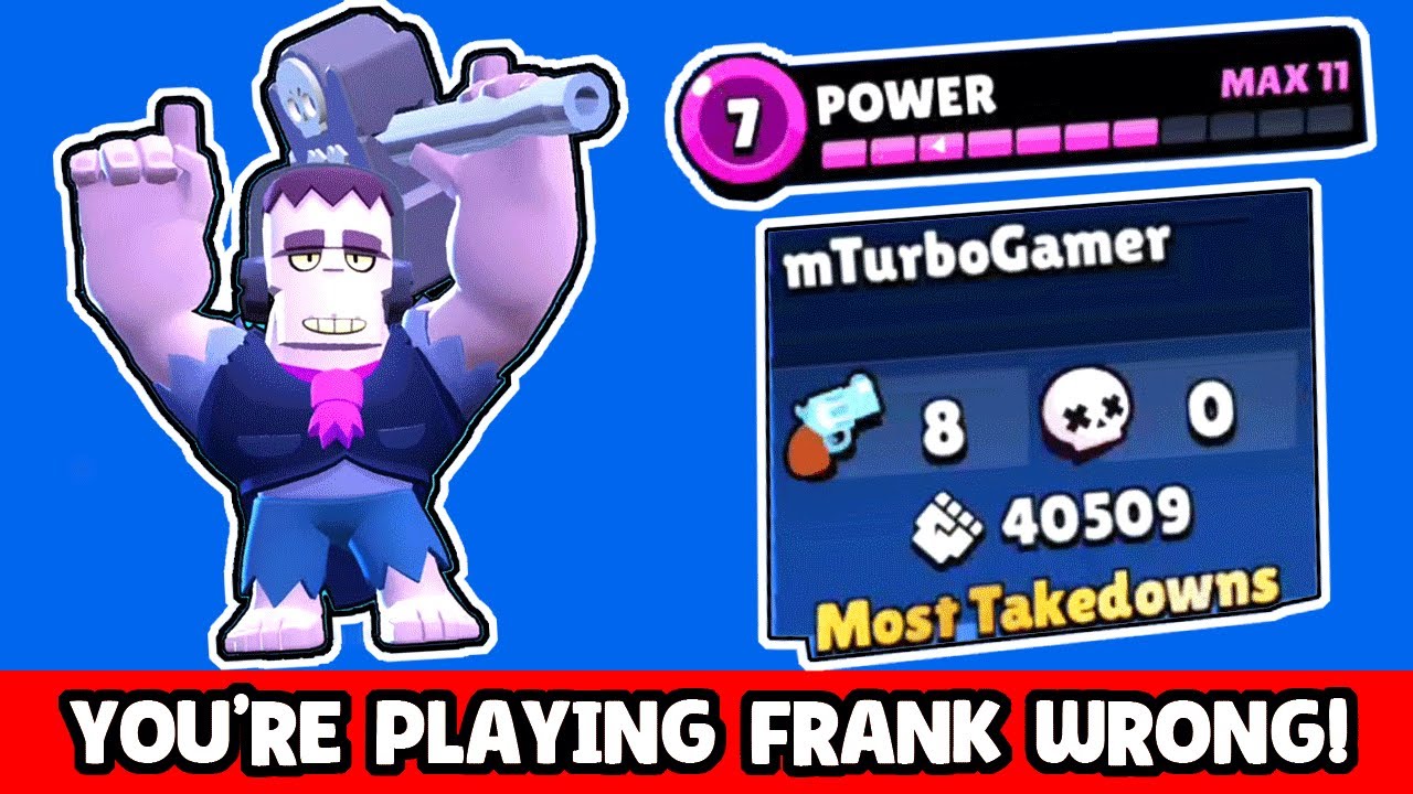 Ultimate Guide To Dominate With Power Level 7 Frank! Brawl Stars ...