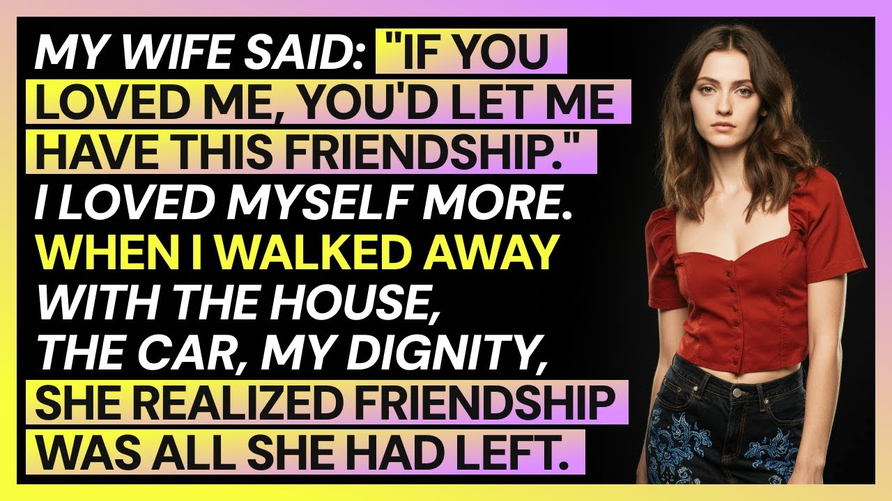 My Wife Said: "If You Loved Me, You'd Let Me Have This Friendship." I ...