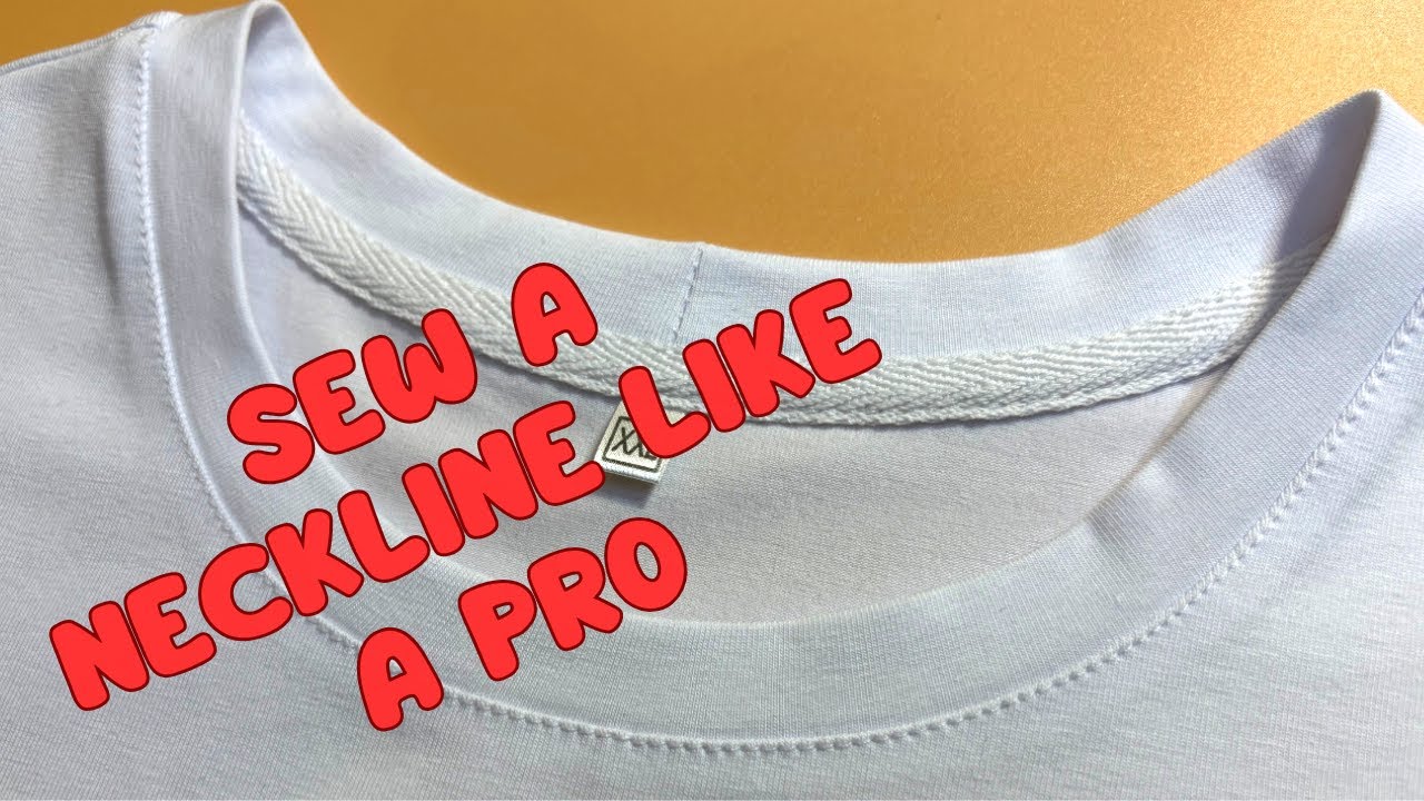 T-Shirt Neckline in 5 Minutes — Clean and Easy! - YouTube