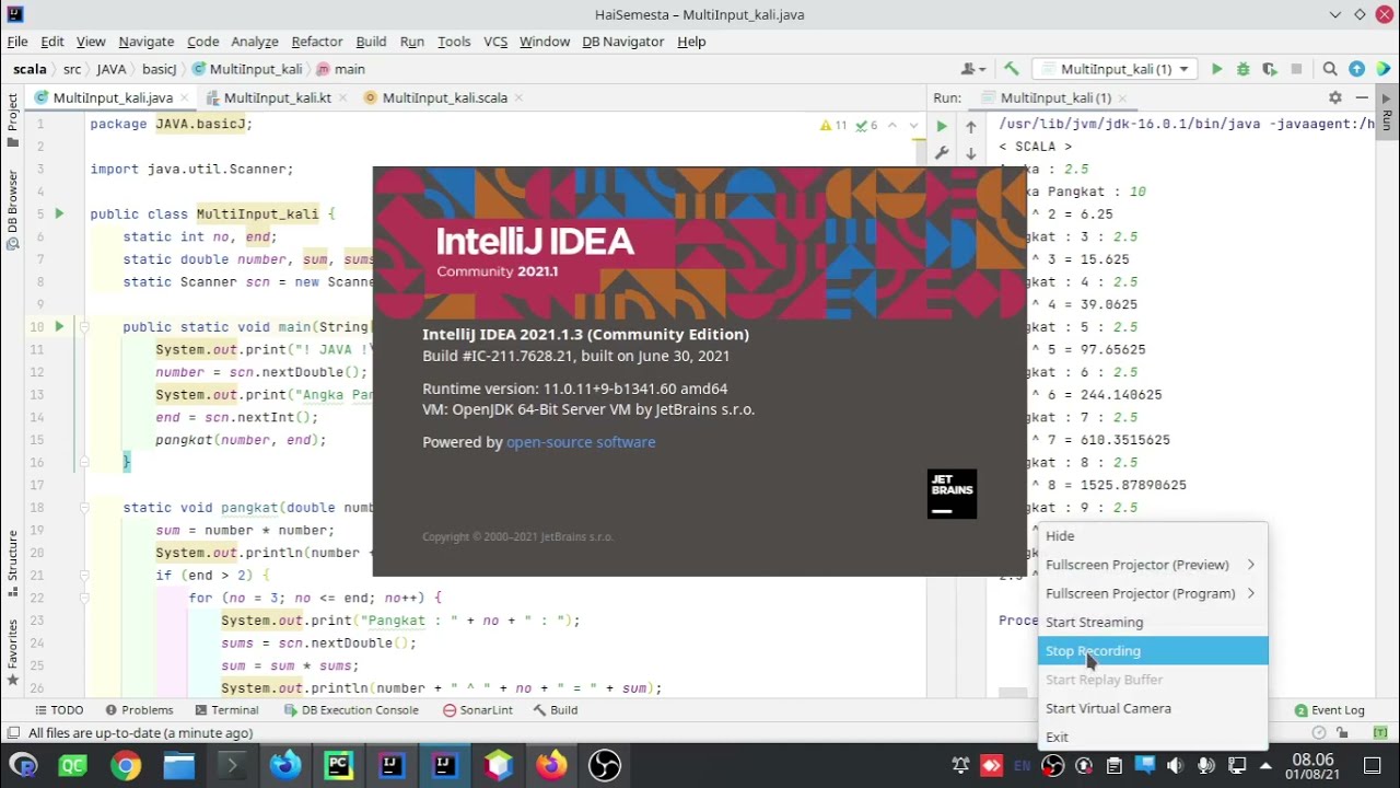 Menghitung Pangkat Di Java Kotlin Scala Python Dan Dart Code Youtube 6220