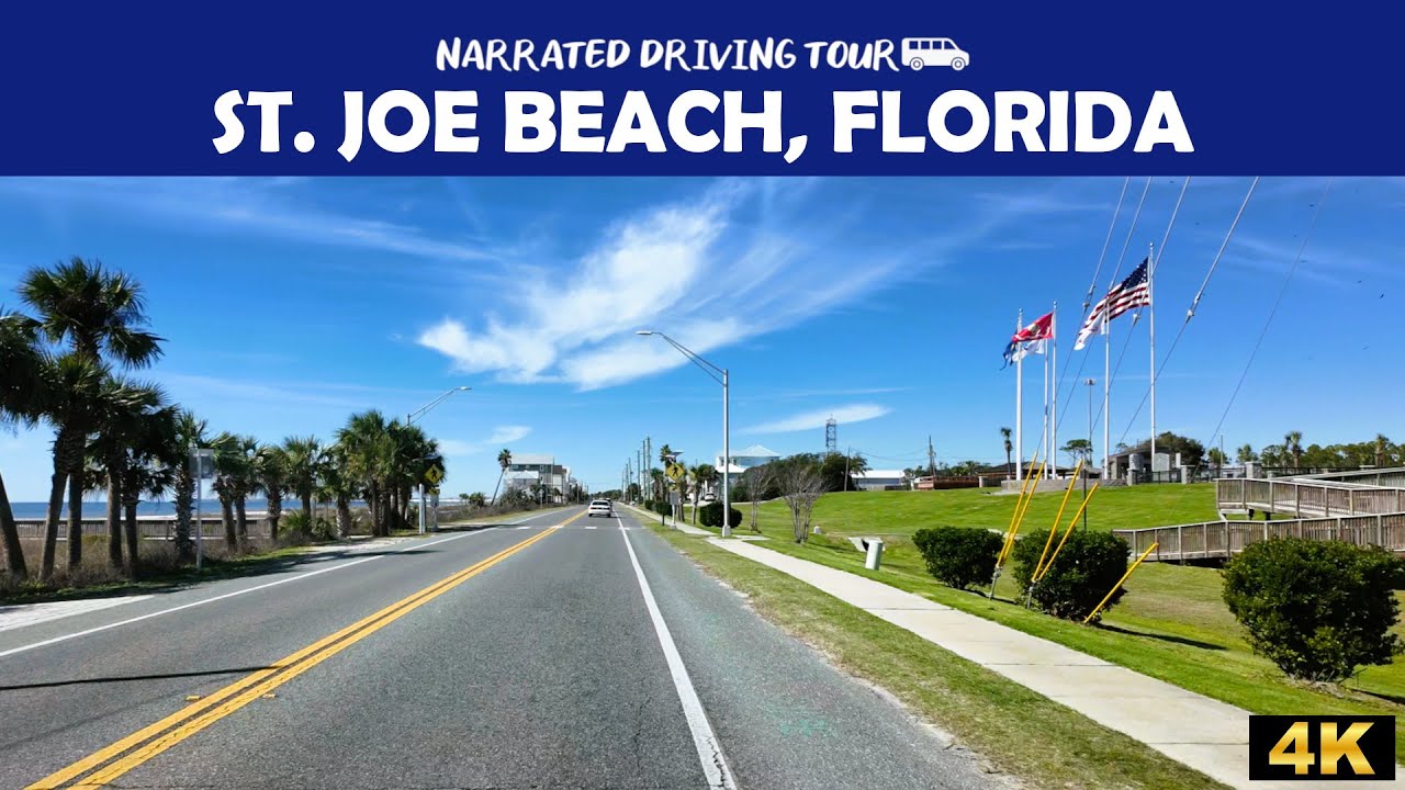 🚗 Coastal 4K Drive Along St. Joe Beach, Florida 🌊 | Stunning Gulf Views ...