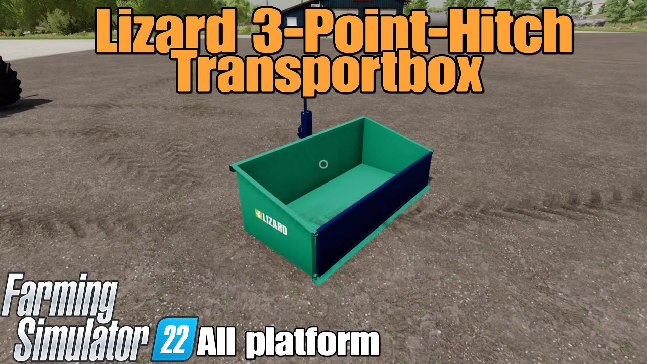 Lizard 3-Point-Hitch Transportbox / FS22 mod for all platforms - YouTube
