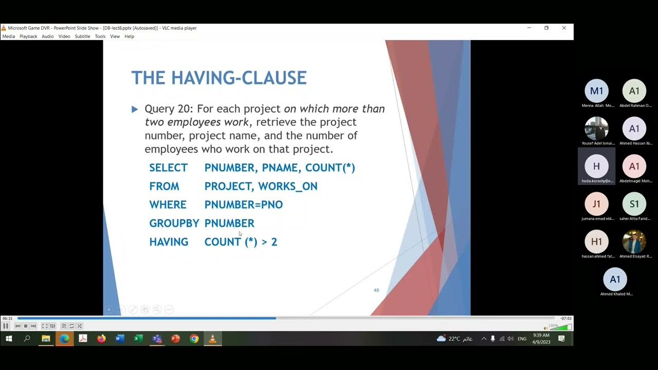 Database Systems: Lecture (8) - YouTube