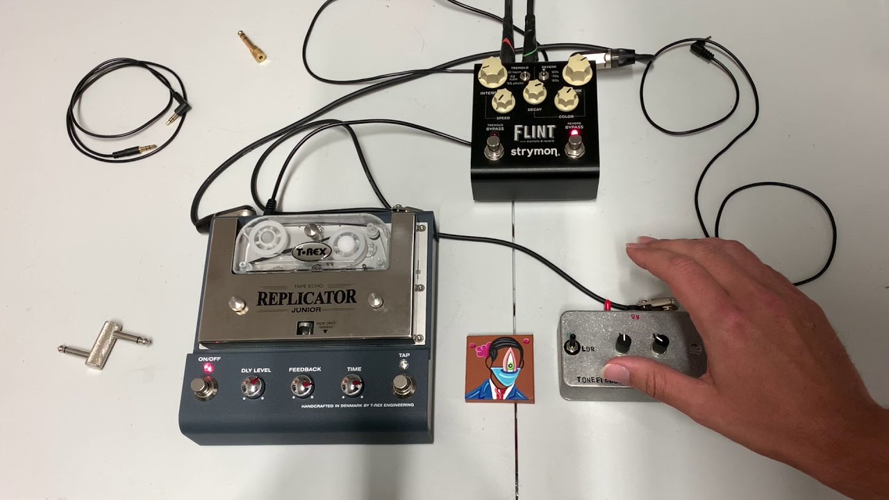 Tonefield Bleep Bloop Machine | Trex Replicator Jr | Strymon Flint - YouTube