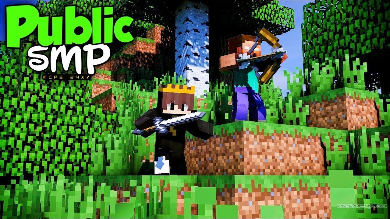 Minecraft public smp 24/7 Java and Pe join now survival Live - YouTube