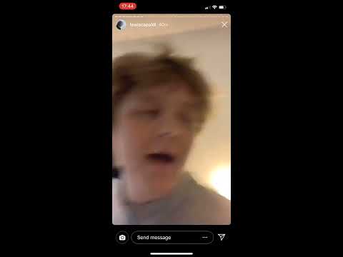 Lewis Capaldi’s Instagram Stories - Toilet Brush Dilemma in the U.S