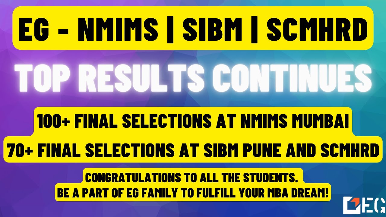 Elites Grid: Achieving Top Results for NMIMS, SIBM Pune and SCMHRD MBA ...