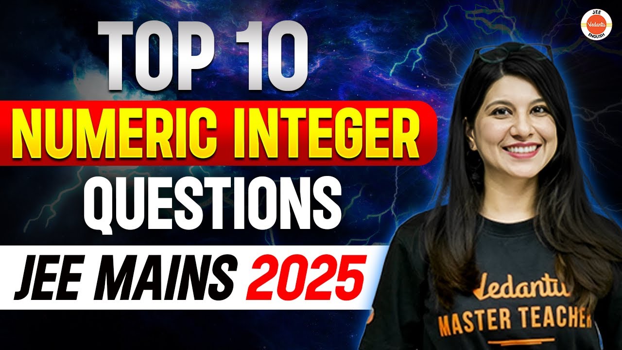 10 Sureshot Formula based Numeric Integer questions | JEE 2025 | Maths | Namrata Ma'am - YouTube