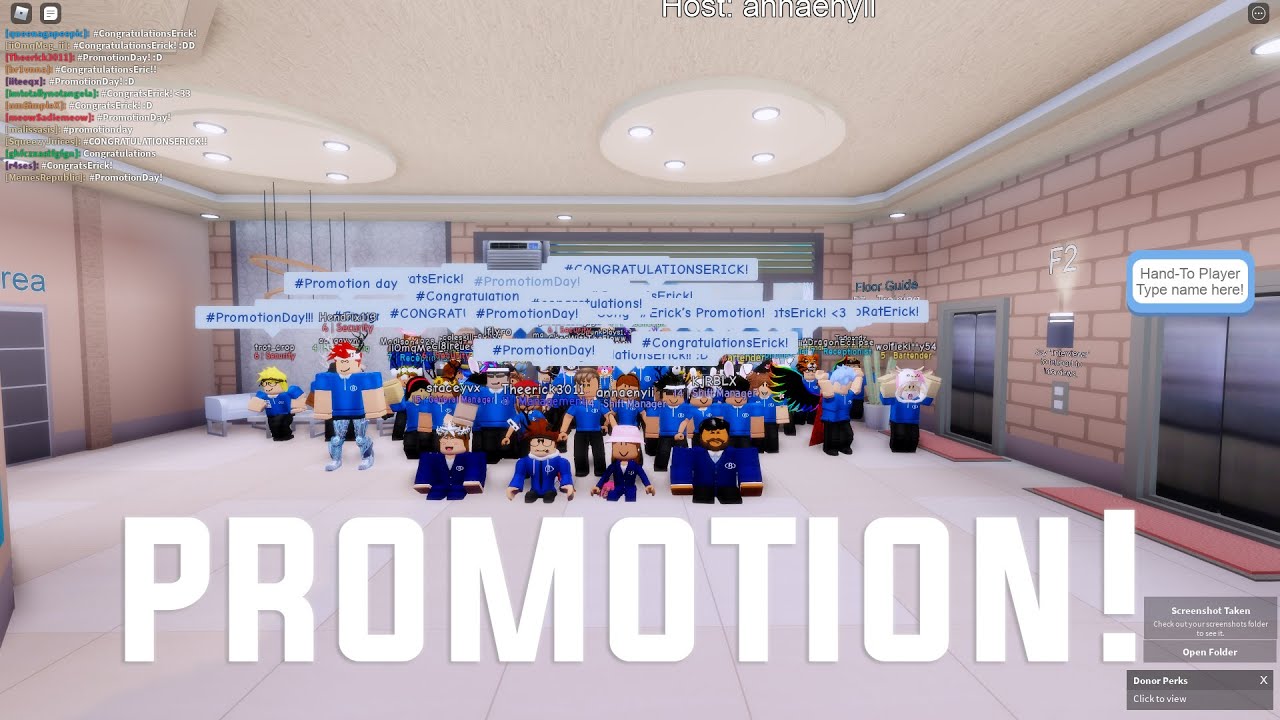 Theerick3011's Promotion | Bloxton Hotels Training Session! (ROBLOX ...