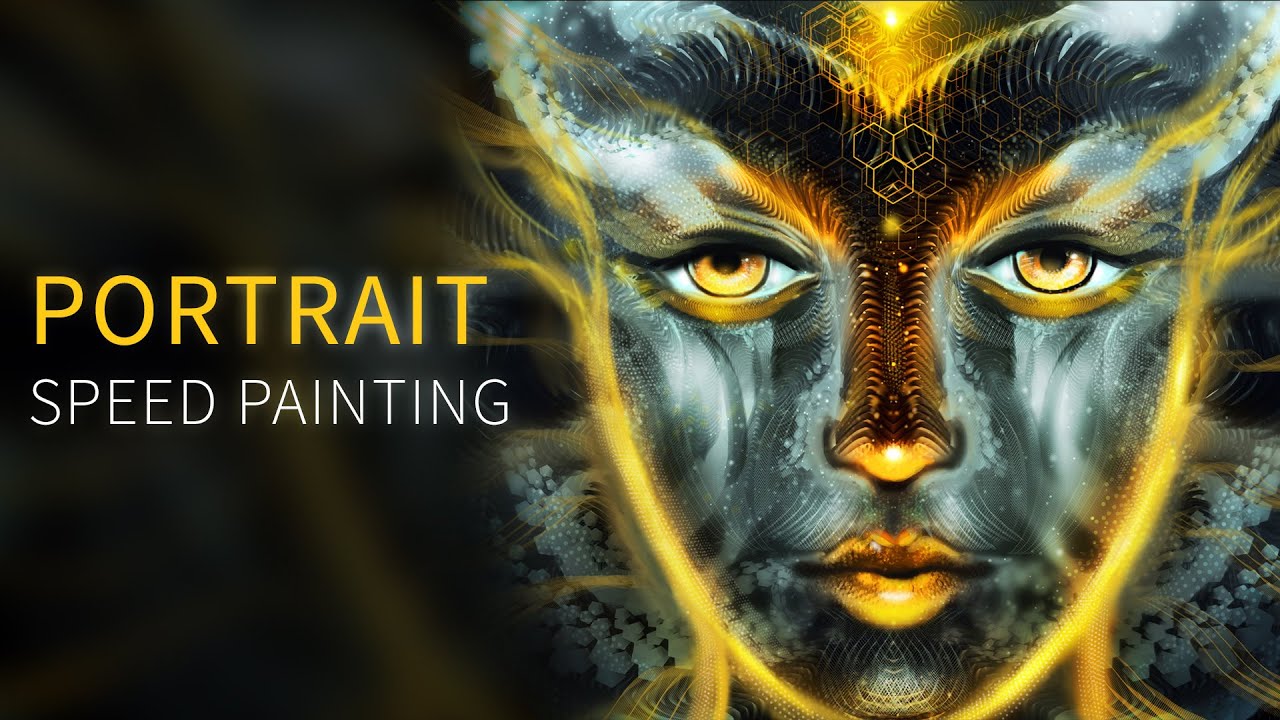 Digital speed painting - Digital Visionary Art - YouTube