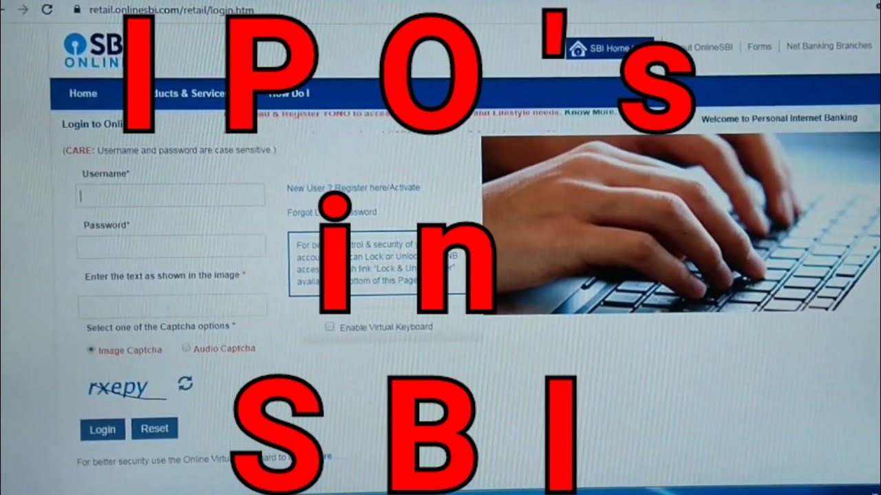 How to Check IPO Stocks in SBI Internet Banking | How to Apply IPO Stocks in SBI Internet ...