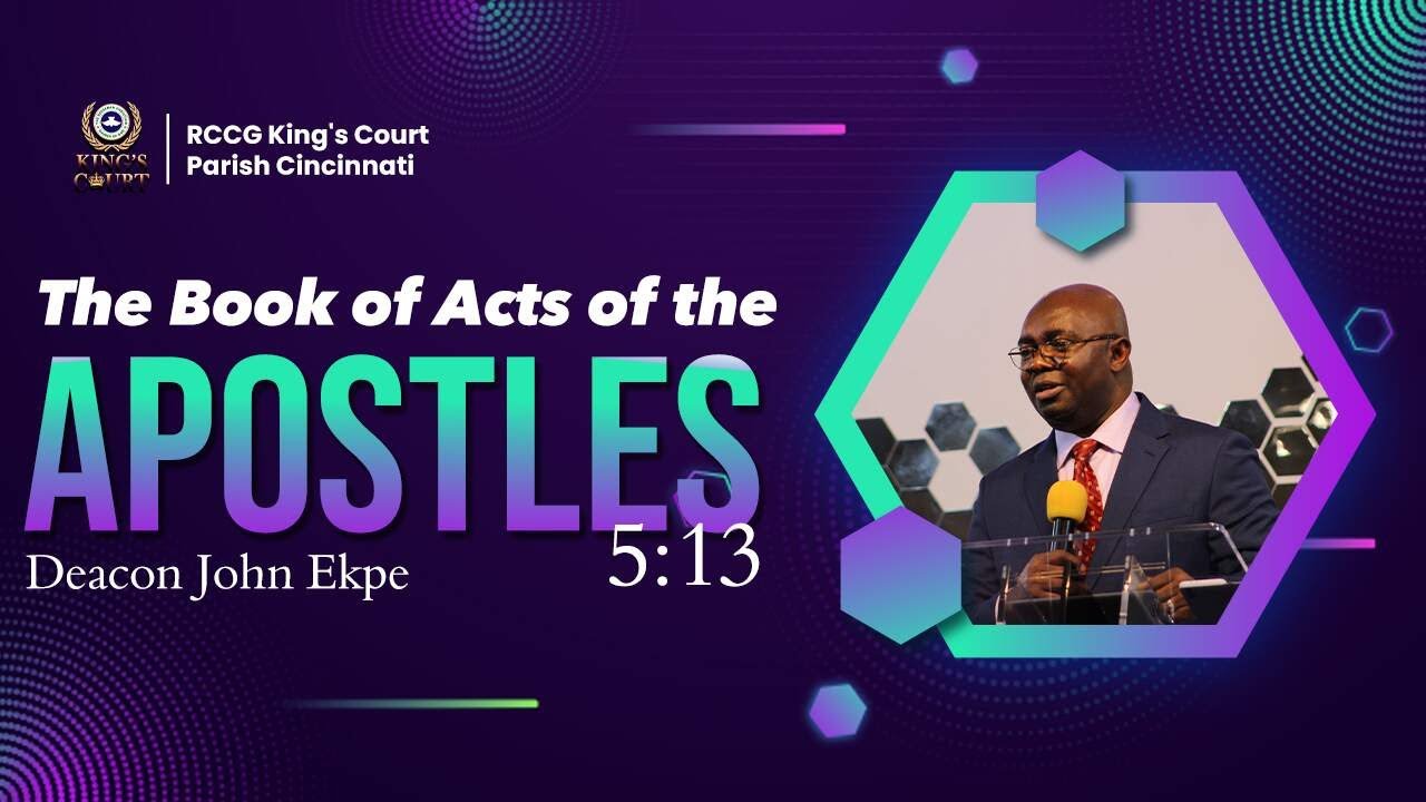 The Book of Acts of the Apostles 5:13 | Deacon John Ekpe - YouTube