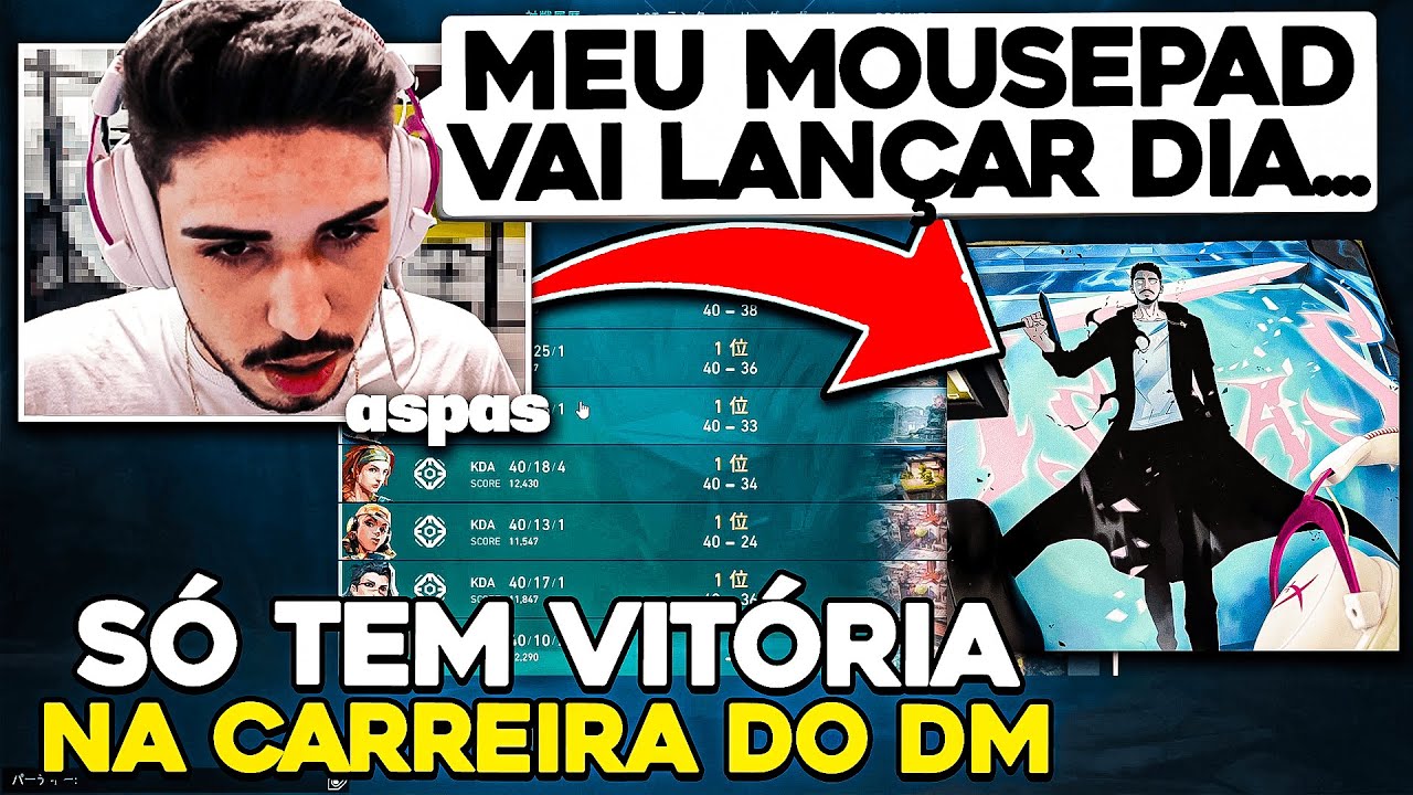 ASPAS FALOU SOBRE o SEU NOVO MOUSEPAD! 1° LIVE APÓS ser CAMPEÃO do VCT ...