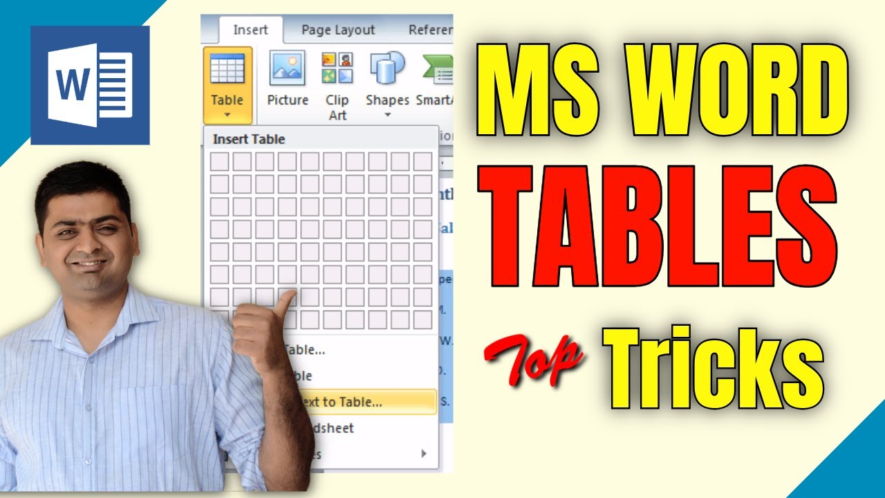 MS WORD TABLES TIP AND TRICKS 🔥 || MS WORD TABLES SHORTCUTS You Must ...