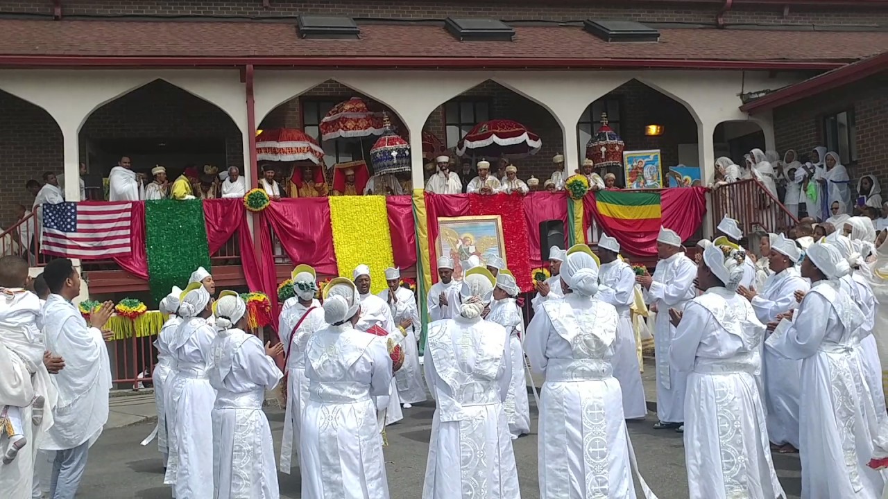 Tabot procession debre mehret kidus Michael South Seattle church - YouTube