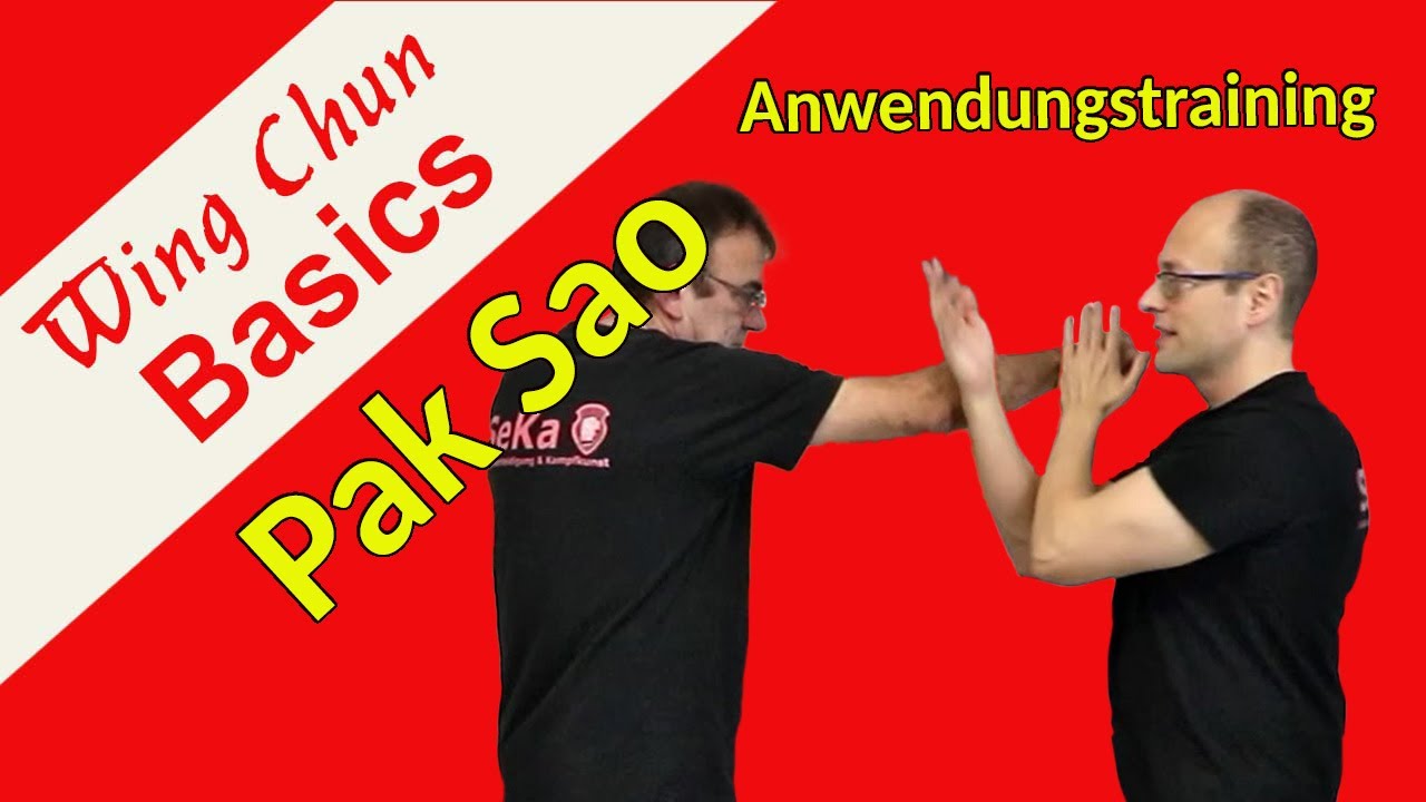Der Pak Sao im Wing Chun: Anwendungstraining für zuhause - YouTube