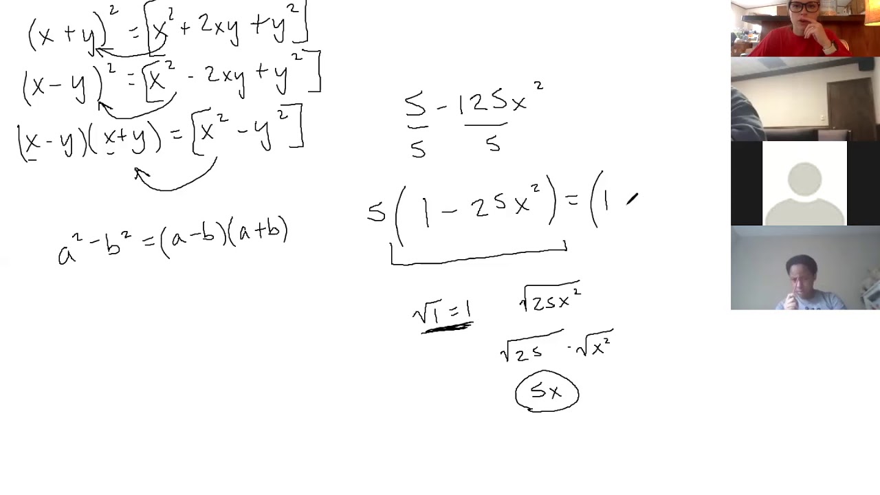 Algebra 1 Zoom Meeting- 4/30 - YouTube