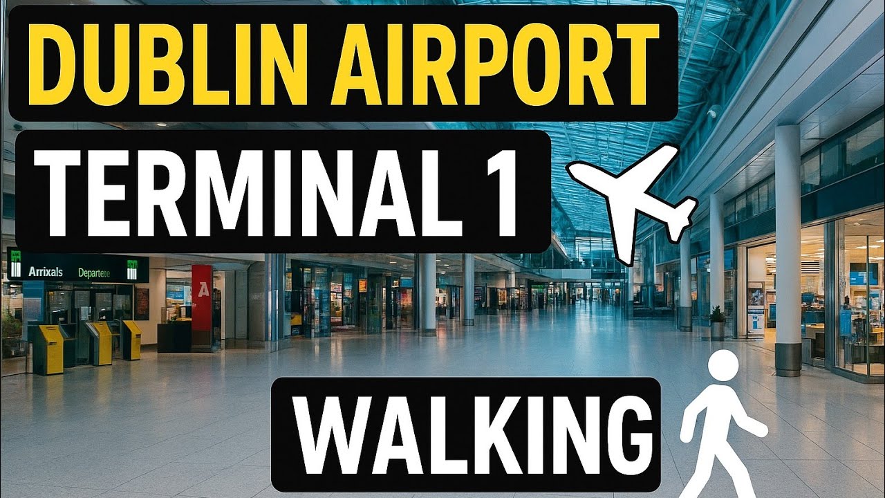 Dublin Airport Terminal 1 Walking Tour ️ 4K Travel Experience#dublin # ...