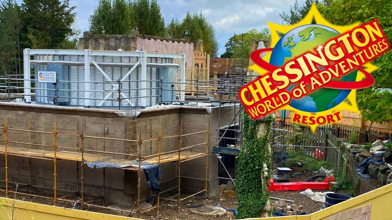Chessington NEW 2021 Drop Tower Construction Update - October 2020 ...