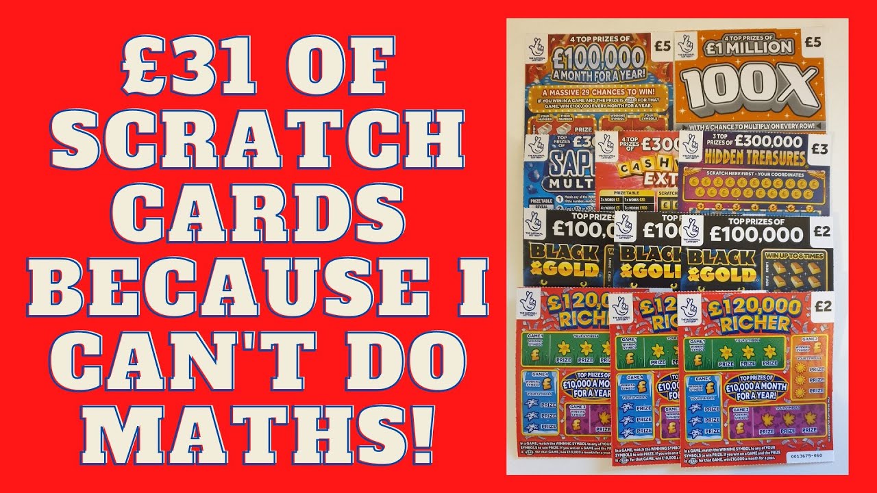 £31 of scratch cards. A mix of £5, £3, and £2 scratch cards, will there ...