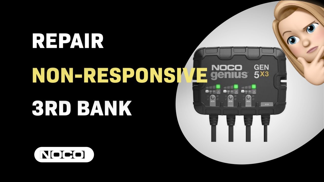 How to Repair a Non-Responsive 3rd Bank on NOCO Genius GEN5X3 Charger - YouTube