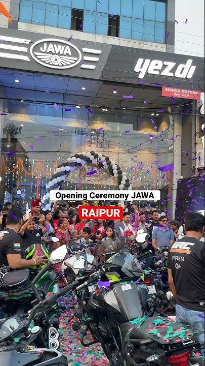 Opening Ceremony JAWA Showroom in Raipur - YouTube