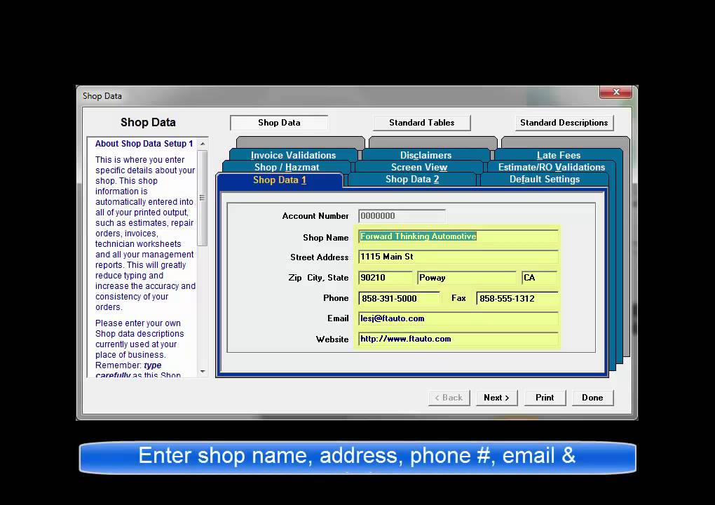 ShopKey Mgmt SE - Setup: Shop Data 1/2 - YouTube