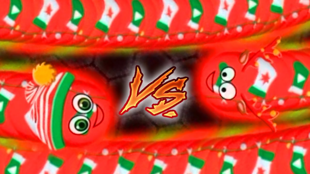 Wormate.io Santa Pro Worm Vs Santa Giant Worm Wormateio Epic Trolling ...