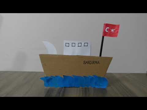 19 Mayıs Kolay Etkinlik-Bandırma Vapuru Nasıl Yapılır?- GÖRSEL SANATLAR DERSİ ETKİNLİK