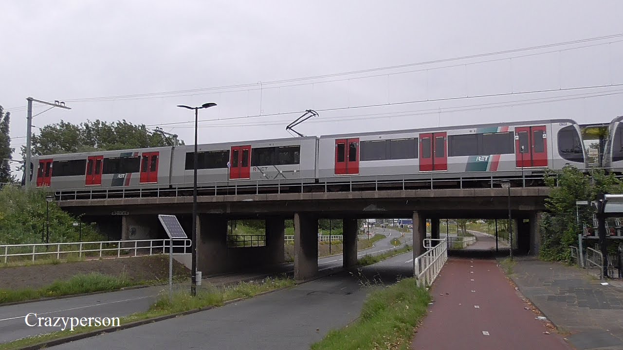 Hoekse Lijn metro op Vlaardingen Oost, RET Rotterdam 2019 - YouTube