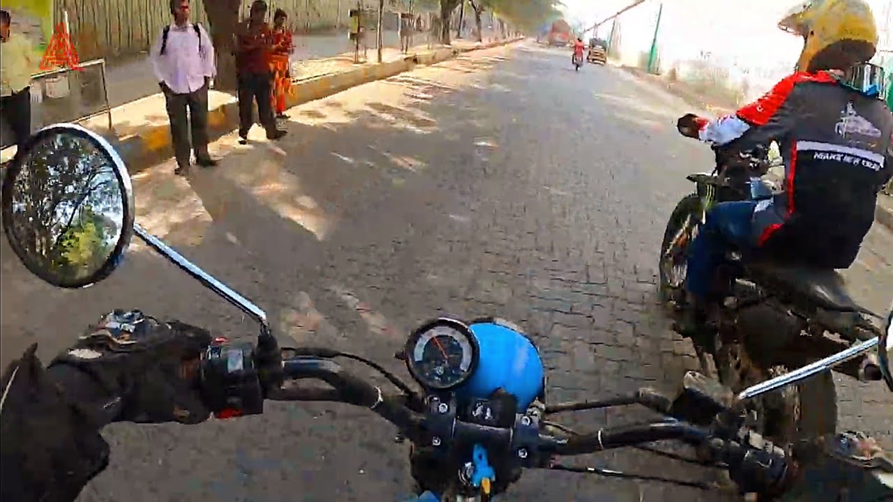 Yamaha RX 135 V/s the Modified Hero Impulse, a friendly drag race ...