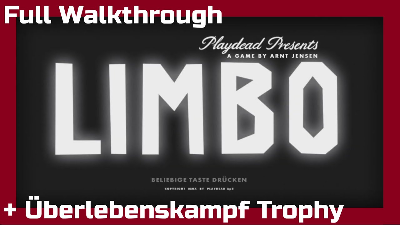 Limbo full walkthrough + Überlebenskampf trophy less than 5 deaths PS4 ...