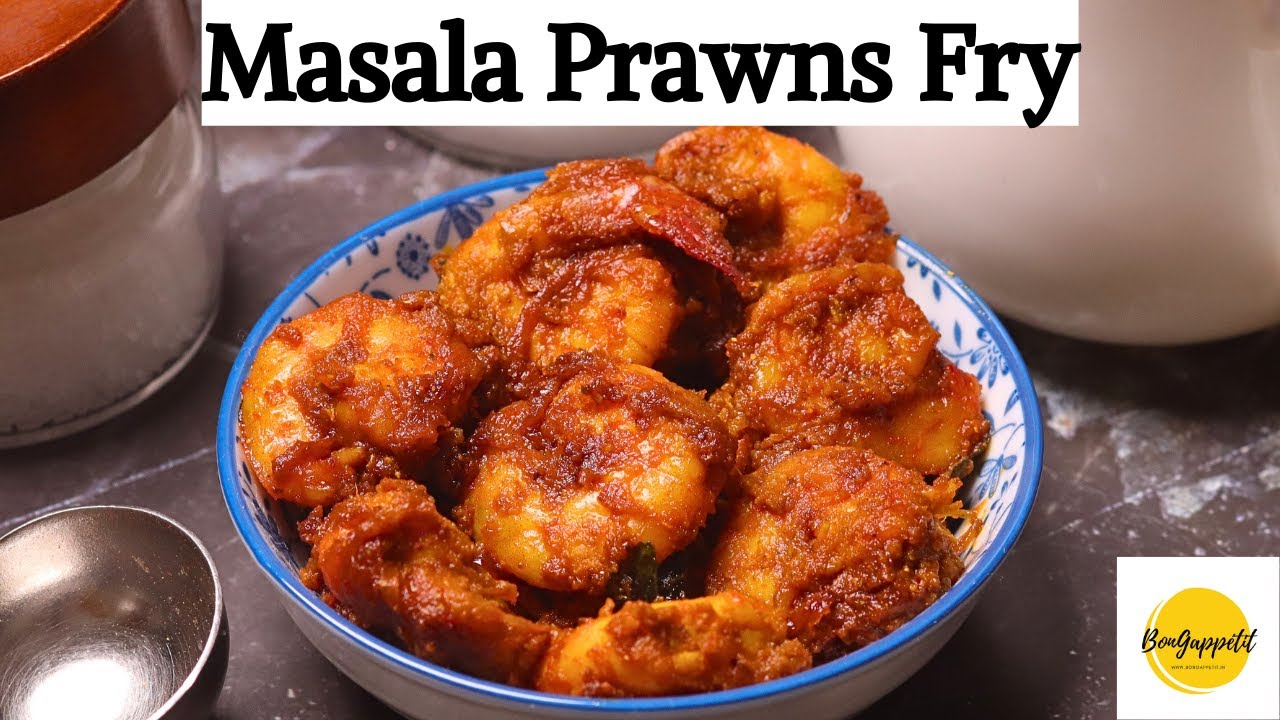 Prawns Masala Fry | Masala Prawns | Prawns Fry Recipe | Shrimp Fry ...