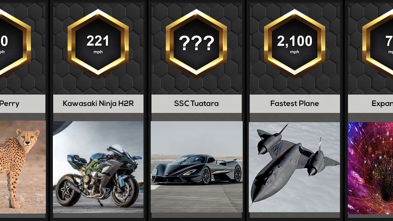 Ranking: Slowest to Fastest Things in the Universe - YouTube