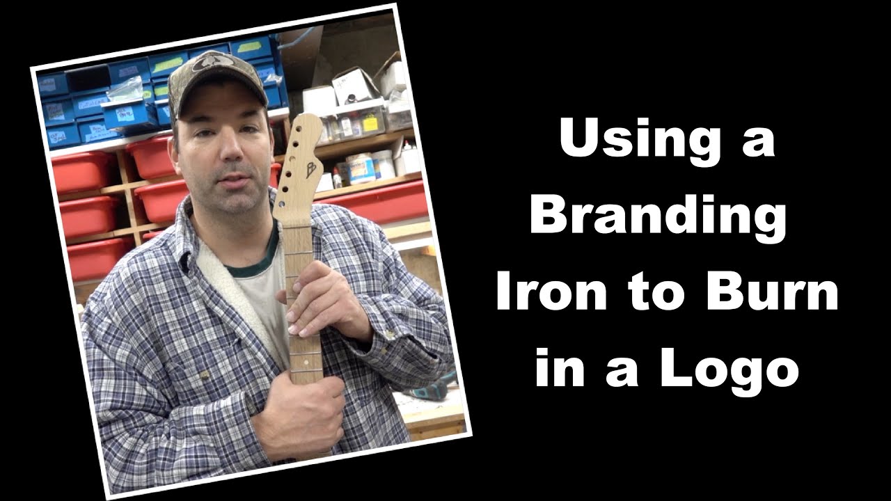 Using a Branding Iron to Burn in a Logo - YouTube