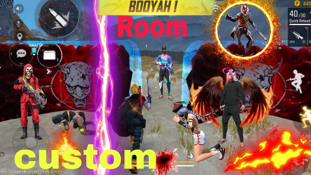Free fire custom 💪| free fire all room custom | garena free fire | free ...