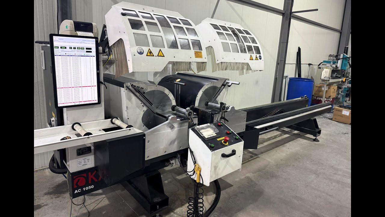 KABAN AC1050 - Servo Controlled Double Head Aluminum Cutting Machine ...