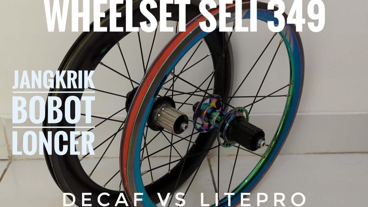 WHEELSET JANGKRIK 349 16 PLUS | LITEPRO VS DECAF | GUST TROY ETC - YouTube