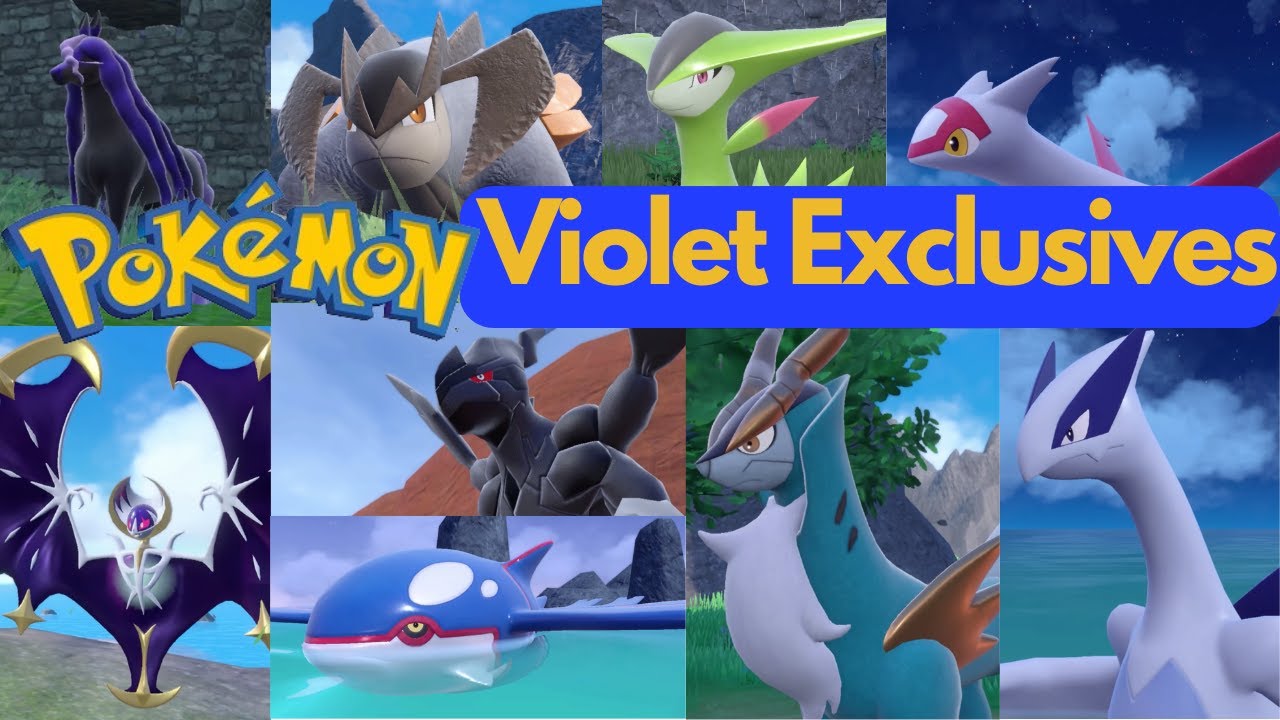 Pokemon Violet Exclusives Legendary Pokemon - YouTube