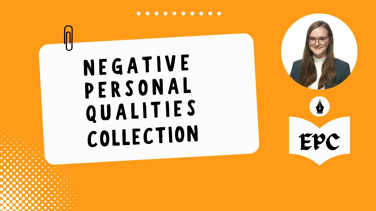 Avoid These 5 Negative Personal Qualities to Improve Your Life - YouTube
