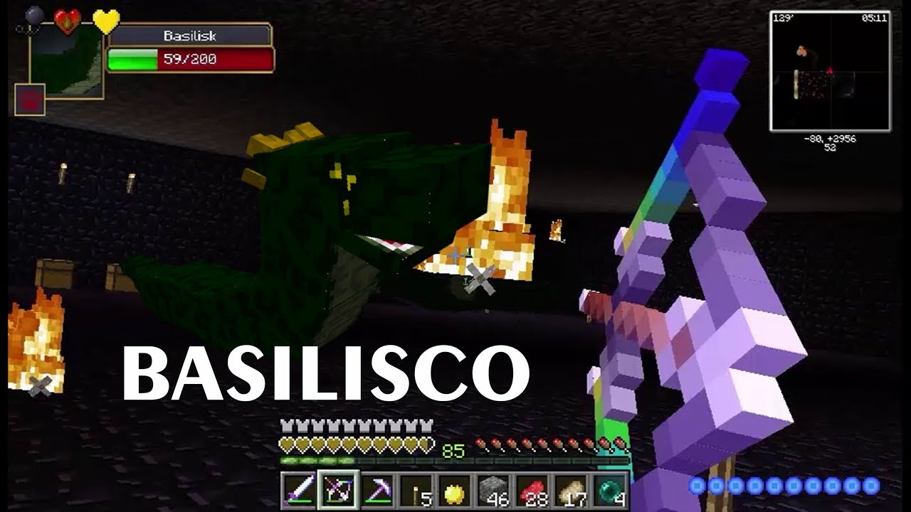 MINECRAFT - SURVIVAL ORESPAWN #11 - ENFRENTANDO O BASILISCO - YouTube