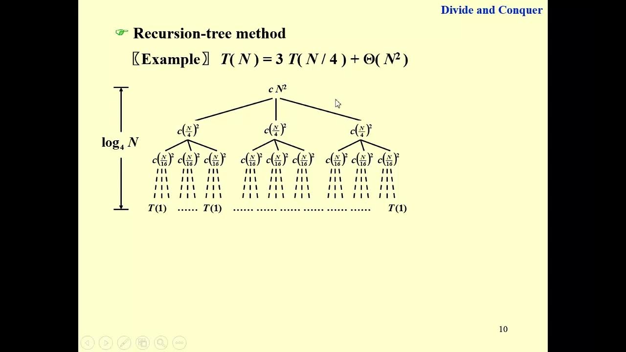 24 Divide and Conquer (Substitution and Recursion-tree) - YouTube