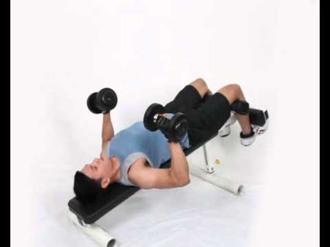 Gerakan Latihan Otot Dada - Decline Dumbbell Bench Press - YouTube