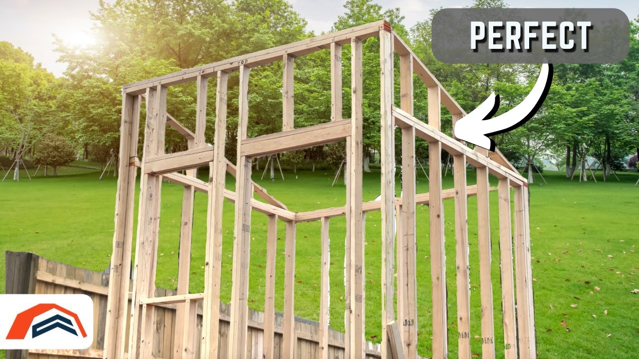 FRAME Your 8x8 Modern Lean-To DREAM Shed! - YouTube